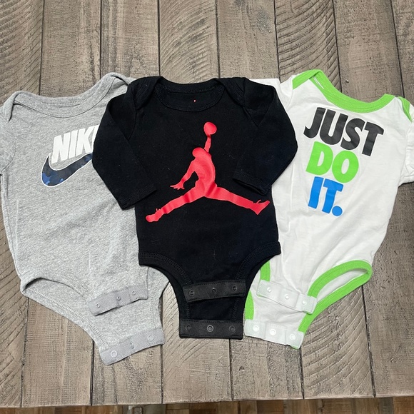 Nike | One Pieces | 6m Baby Nike Jordan Onesie Bundle | Poshmark
